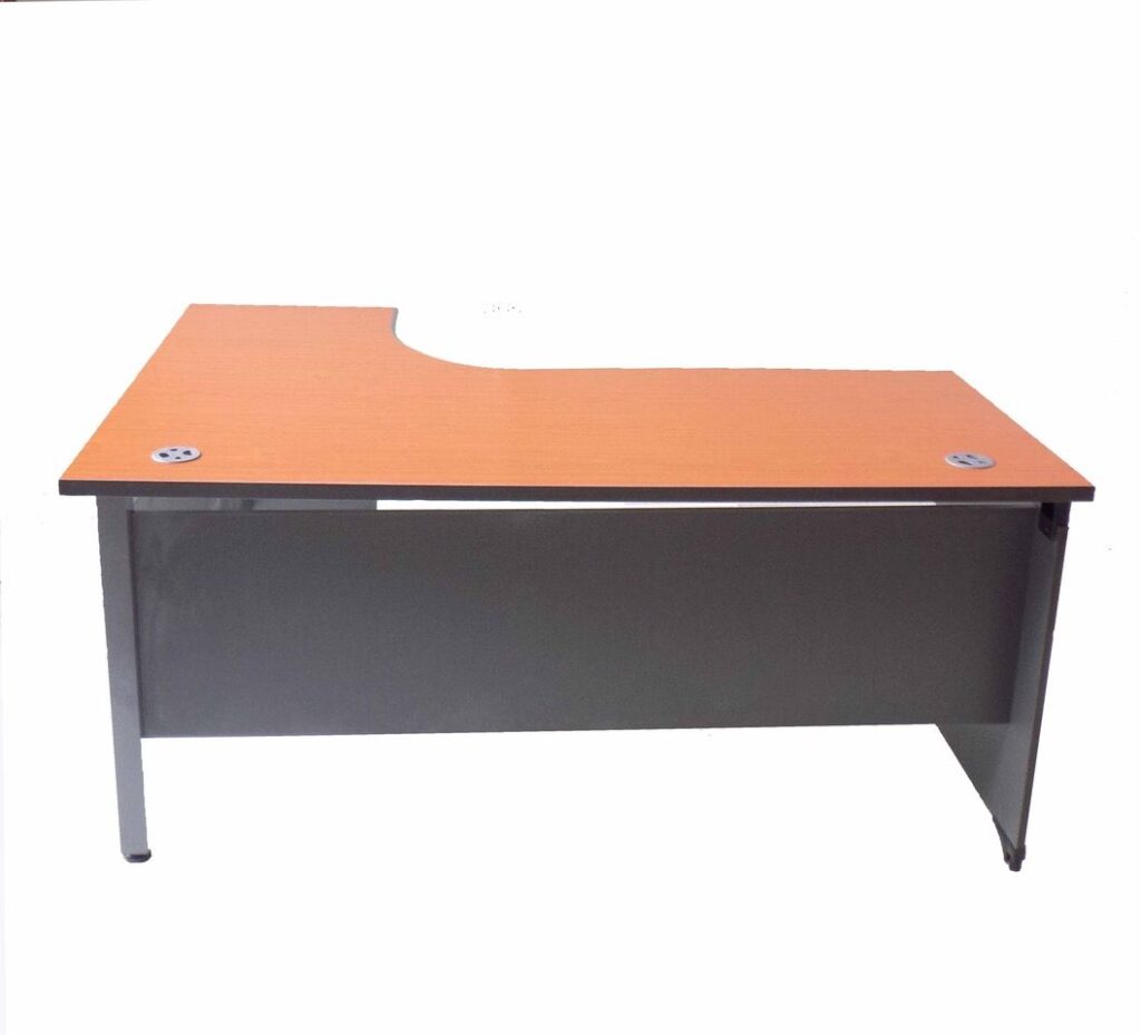 60″ L Desk – Mahogany (Right Return) – Econo Office & School Supplies Ltd